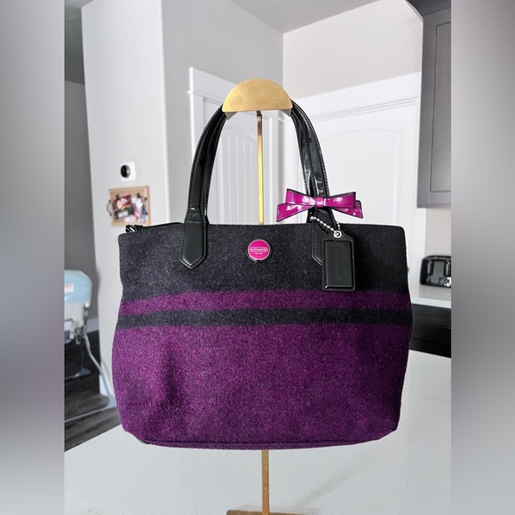Coach | Bags | Coach Wool Shoulder Bag | Poshmark